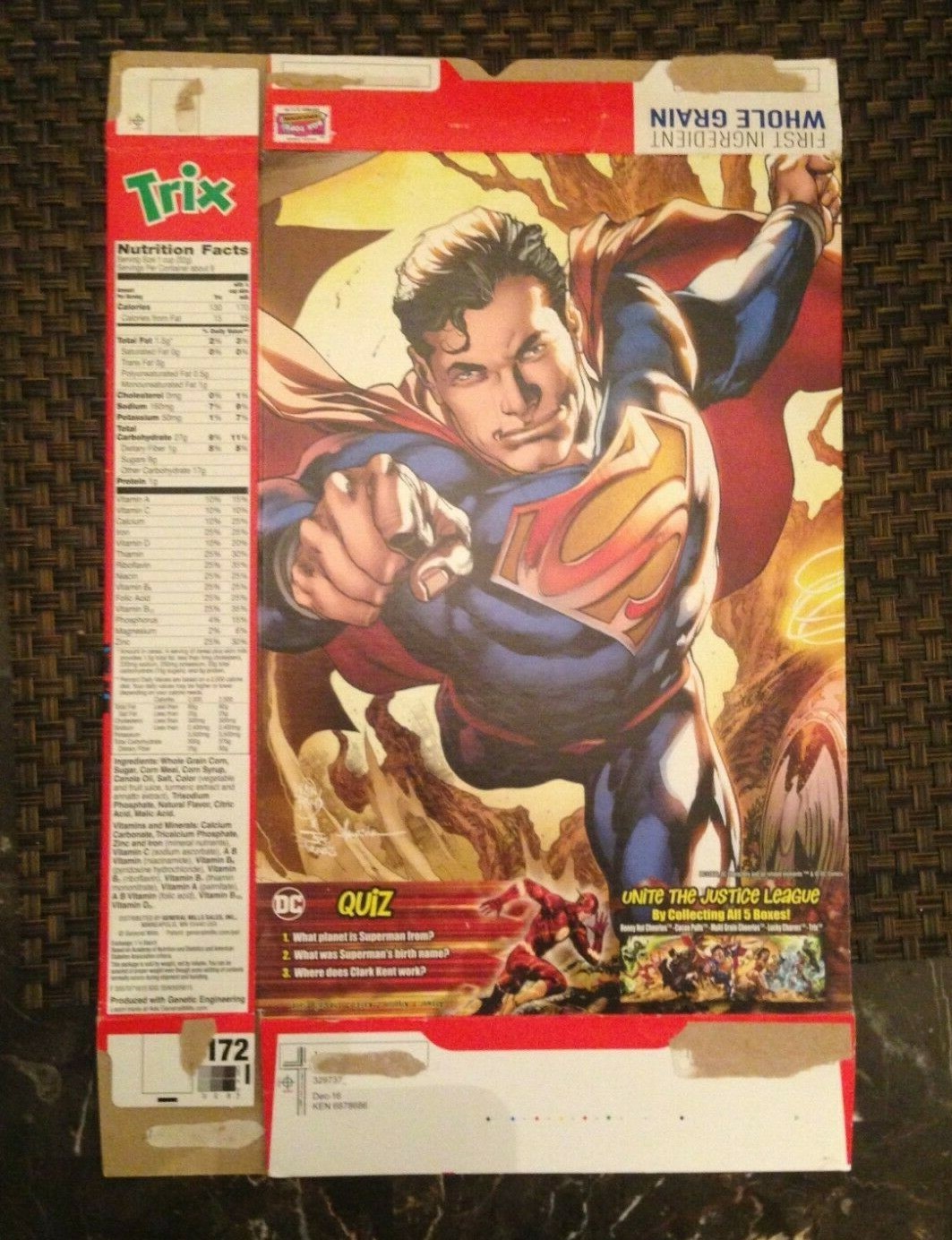 2018 Amanda Conner General Mills Limited Edition Trix Cereal Box Empty ...