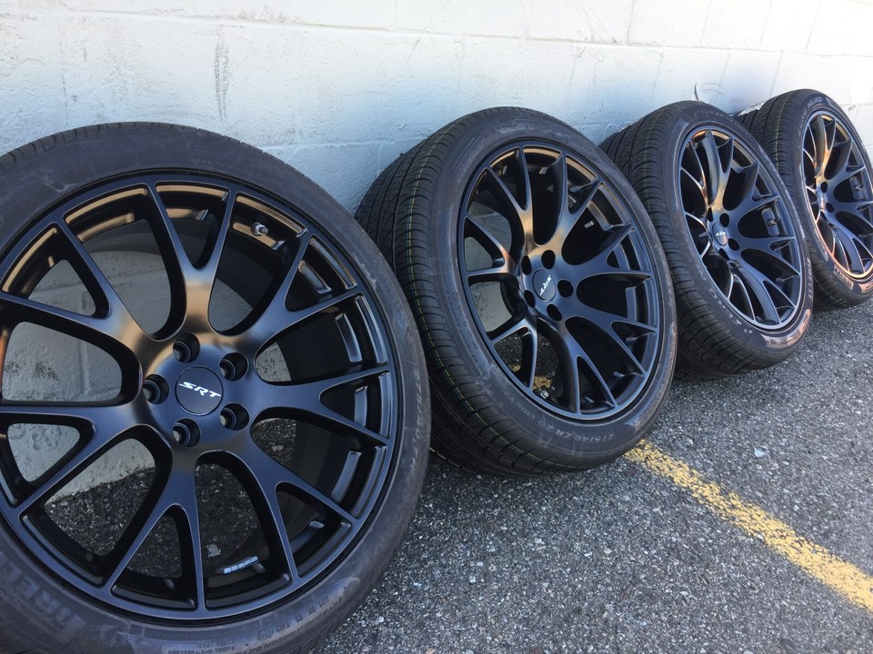 NEW 20" DODGE CHARGER CHALLENGER SRT HELLCAT WHEELS RIMS PIRELLI TIRES ...