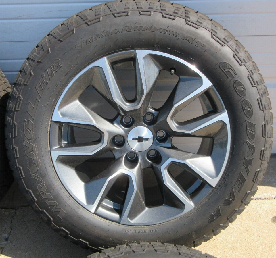 4 New Takeoff Chevy Silverado RST 20" Factory OEM Wheels Rims Goodyear ...
