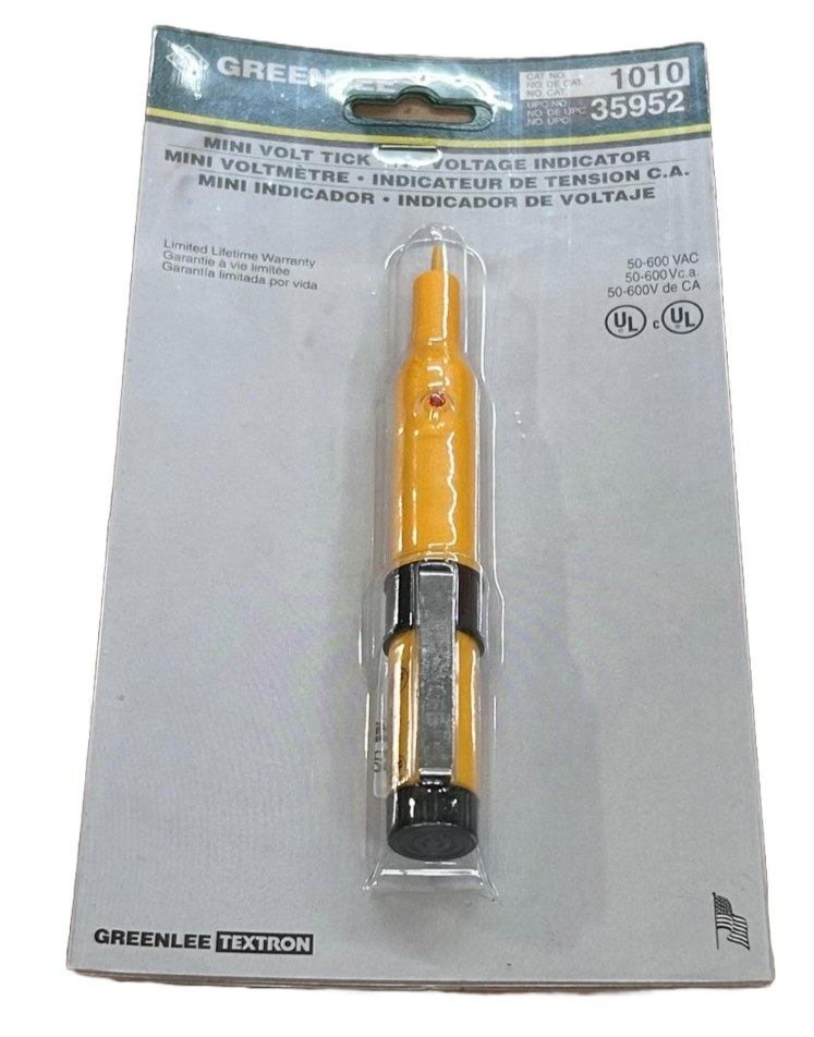 Greenlee Mini Volt Tick AC Voltage Indicator, model 1010, 50-600 V ...