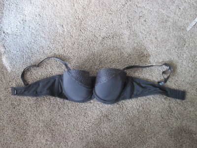 XOXO Bra 36B Gray Padded Underwire Adjustable Clasp Back, 2441-16, VGC | eBay