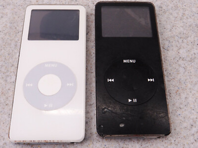 2 Apple iPod 4GB Nano 1st Gen Black Model A1137 ** As Is - For Parts ...
