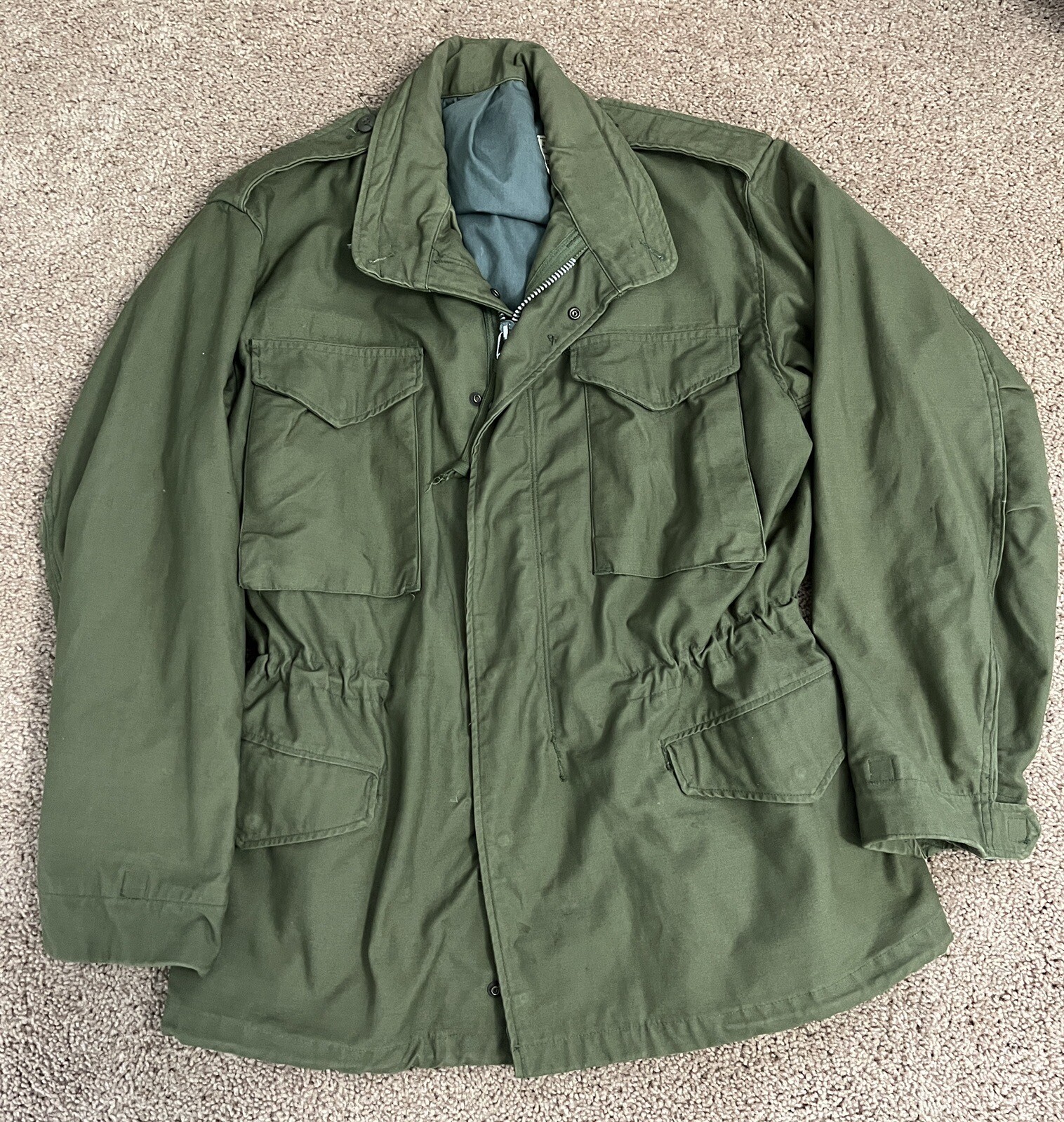 ORIGINAL 1968 M65 OG-107 Field Jacket Medium Regular … - Gem