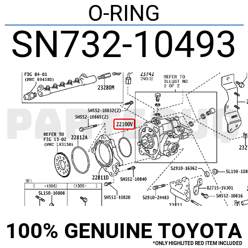 SN73210493 Genuine Toyota O-RING SN732-10493 | eBay Australia