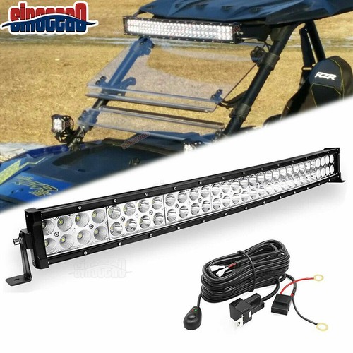 For Polaris RZR 800 900 XP4 1000 Upper Roof 32'' Curved Combo Beam LED ...