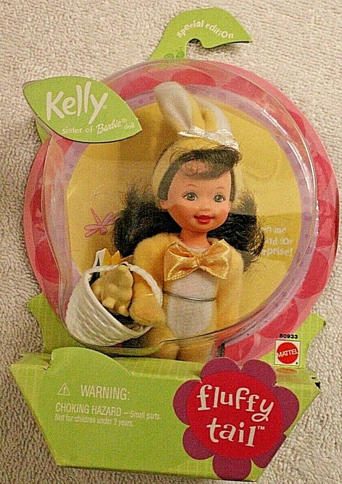 NRFB VINTAGE LOT OF 3 RARE 2001 KELLY FLUFFY TAIL BUNNY EASTER RABBIT ...