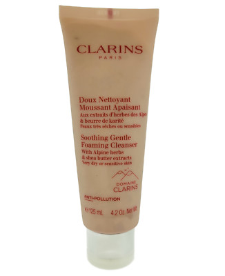 Clarins Soothing Gentle Foaming Cleanser Very Dry Skin Sealed 4.2oz ...
