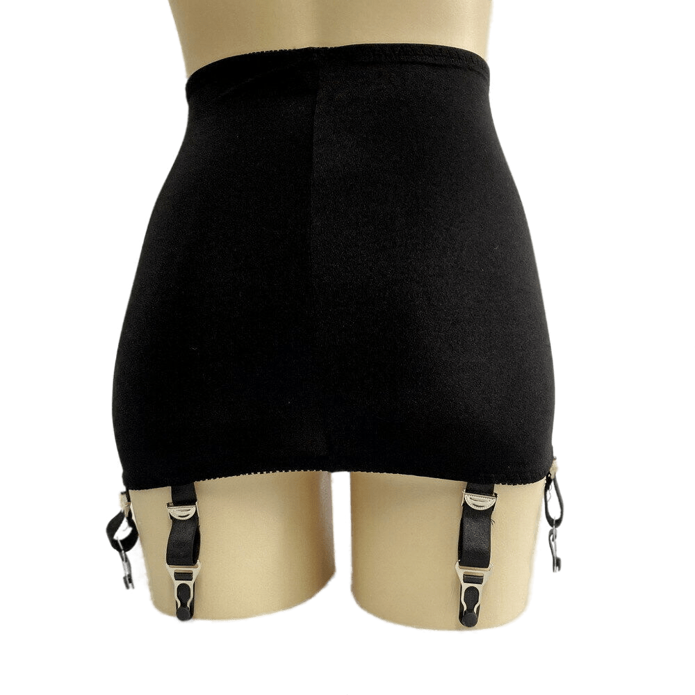 Alacki Lace Edge Cloth Girdle Skirt Garter Belt Retro 6 Straps