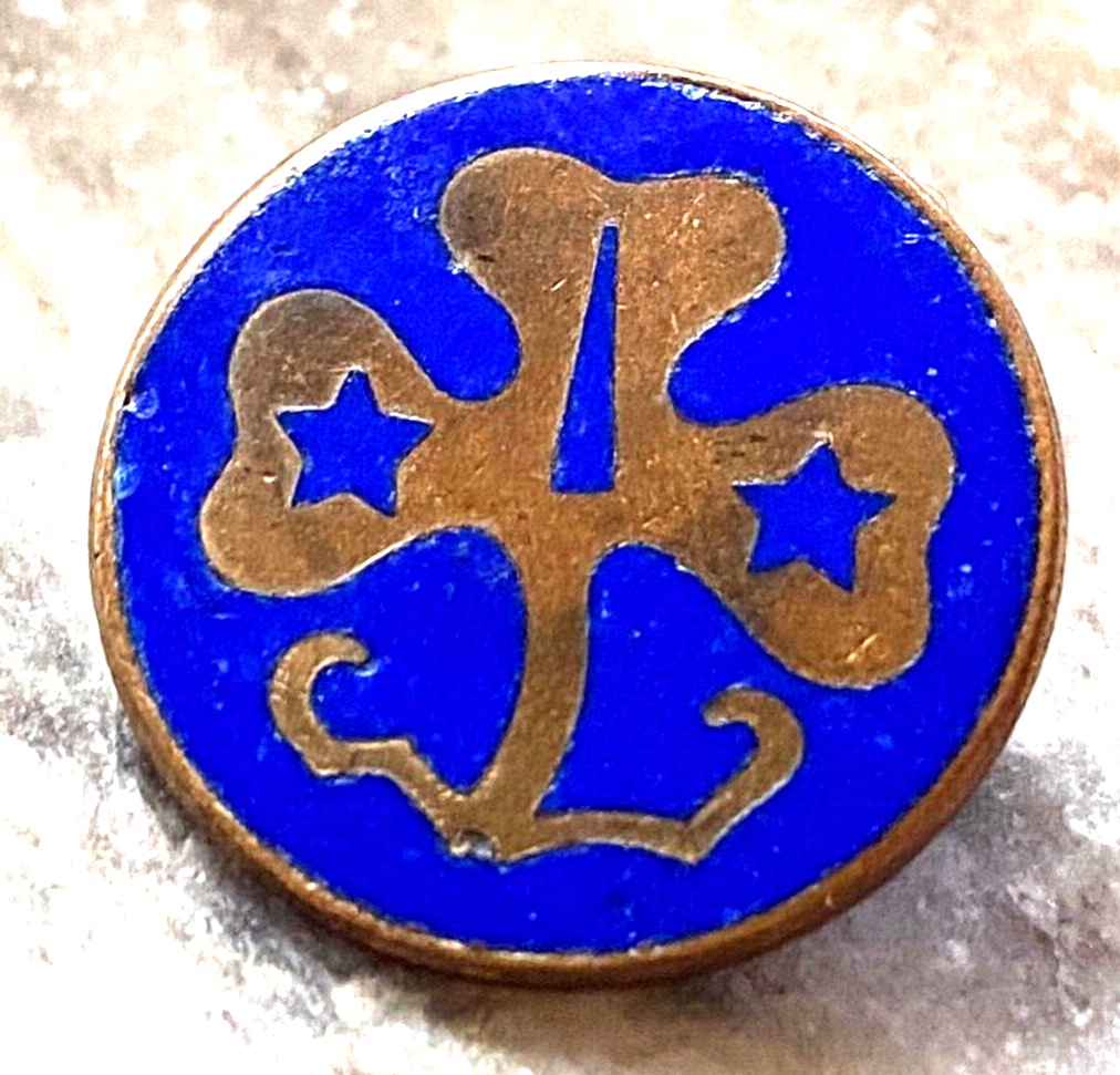 Vintage 1960s Girl Scout World Trefoil Clover & Stars Pin Girl Scout ...