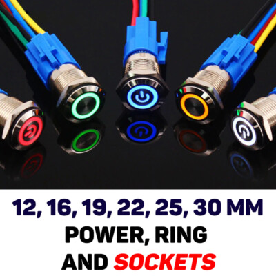 Pushbutton - 12 Volt Push Button Switch