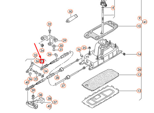NEW AUDI A1 8X GEAR SELECTOR SHAFT END 1J0711761C OEM | eBay