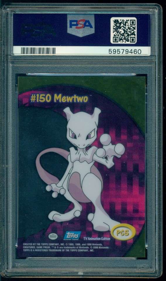 2000 Topps Pokemon Mewtwo TV Animation Clear cards #PC5 PSA 9 Mint | eBay