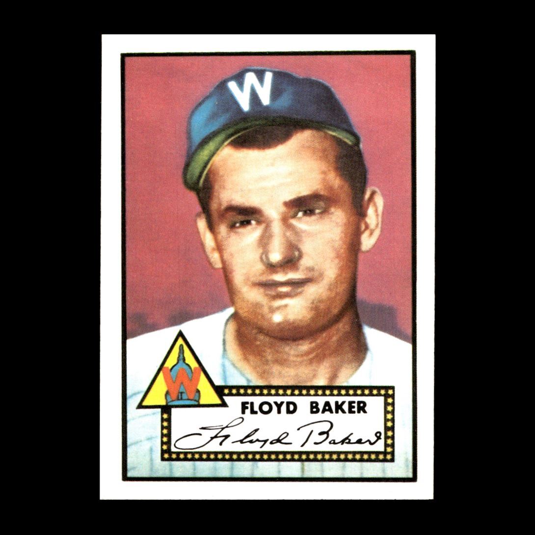 Floyd Baker 1983 Topps 1952 Reprint Series Washington Senators #292 NM ...