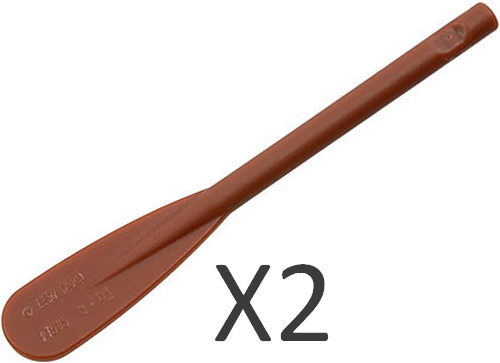 LEGO 87585 X2 REDDISH BROWN Minifigure, Utensil Oar / Paddle Reinforced ...