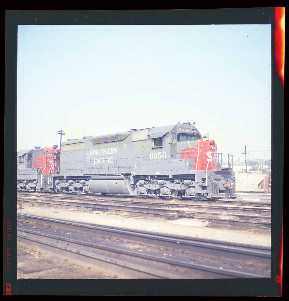 1974 SP Southern Pacific EMD SD35 Locomotive #6950 - Vintage Railroad Negative | eBay