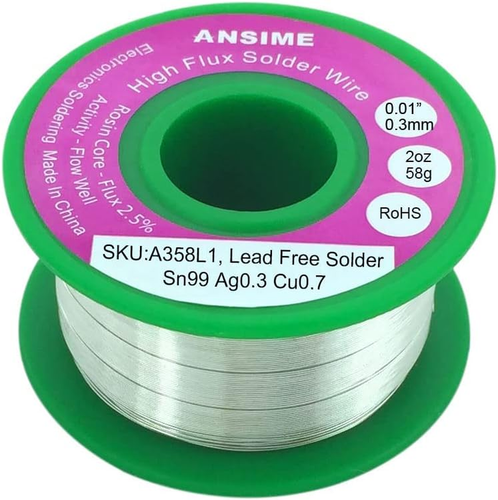 Ultra Fine Solder Wire 0.3Mm Lead Free Solder Wire, Rosin Flux Core ...