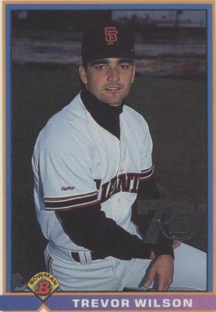 2017 Bowman - 70th Anniversary Buybacks Trevor Wilson #1991-630 Silver ...