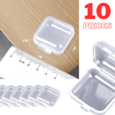Mini Storage Containers with Lids, 10-ct. Packs Square with Hinged Lids ...