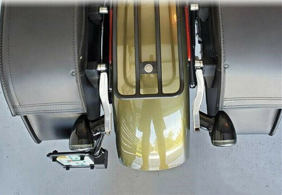 Chrome Rear Turn Signal License Plate Relocation Kit For Harley Softail ...