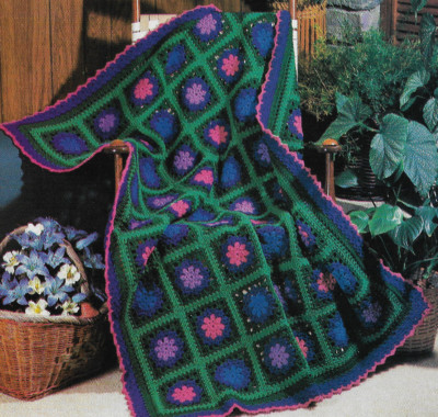 Spring Floral Afghan crochet pattern instructions | eBay