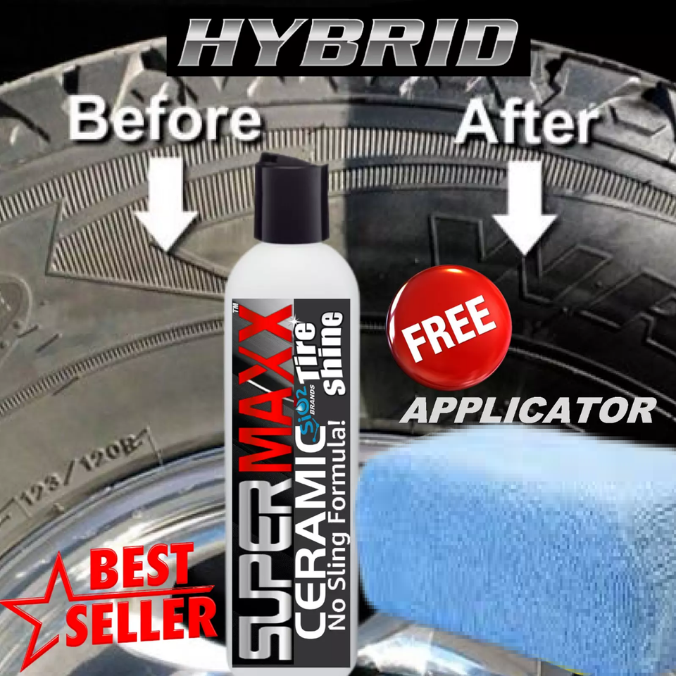 TIRE SHINE & DRESSING CERAMIC TIRE COATING LONG LASTING NEW TIRE LOOK ...