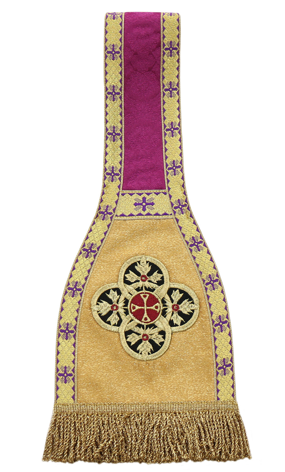 Violet Roman purple/gold Fiddleback Chasuble with stole Vestment ...