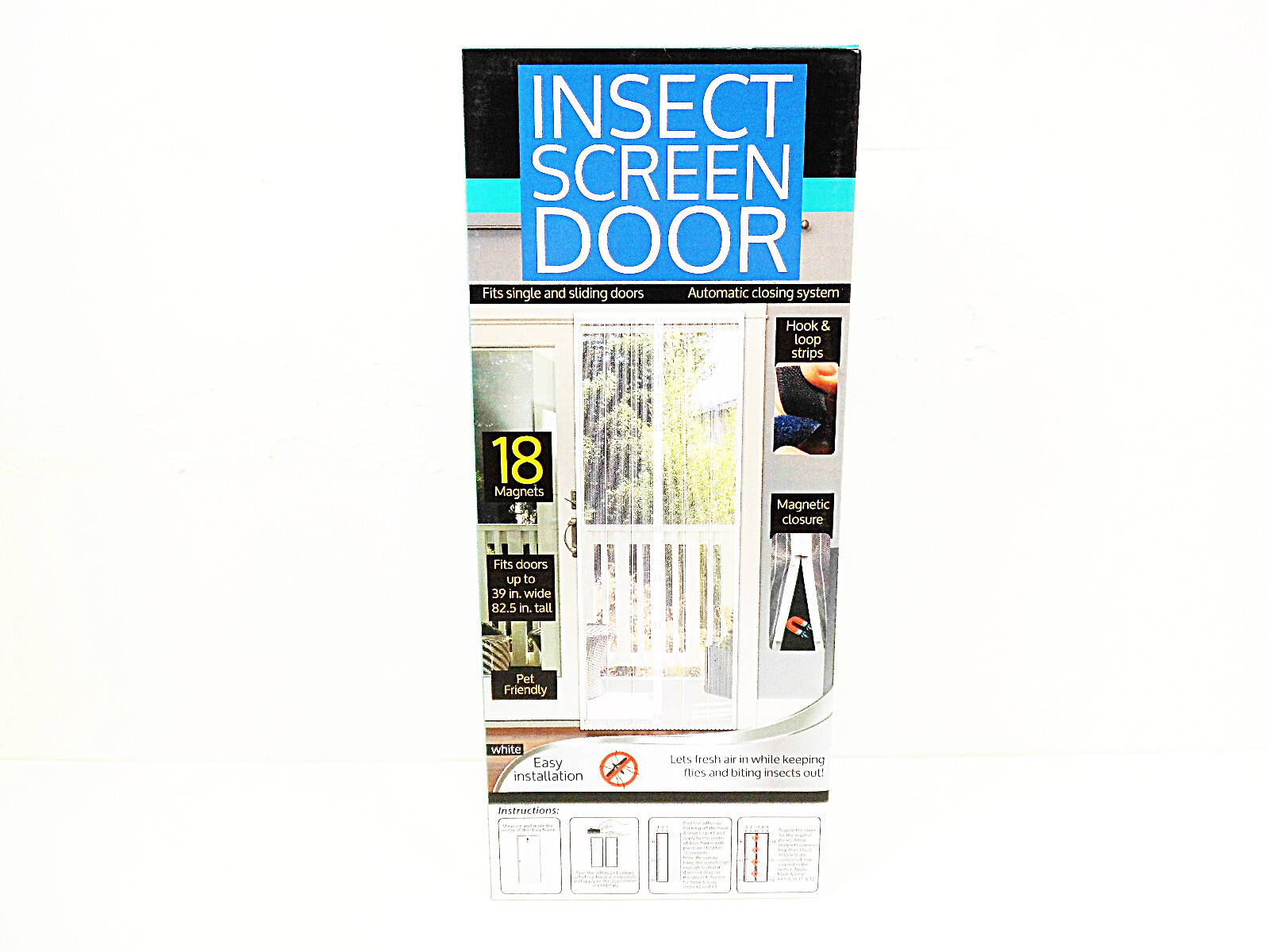 Screen Insect Door Mesh Closure Single & Sliding Doors Up to 39"x82.5 ...