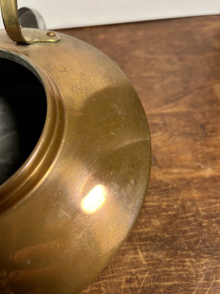 Vintage Copper Tea Pot Kettle Copral Made In Portugal Wooden Handle ...