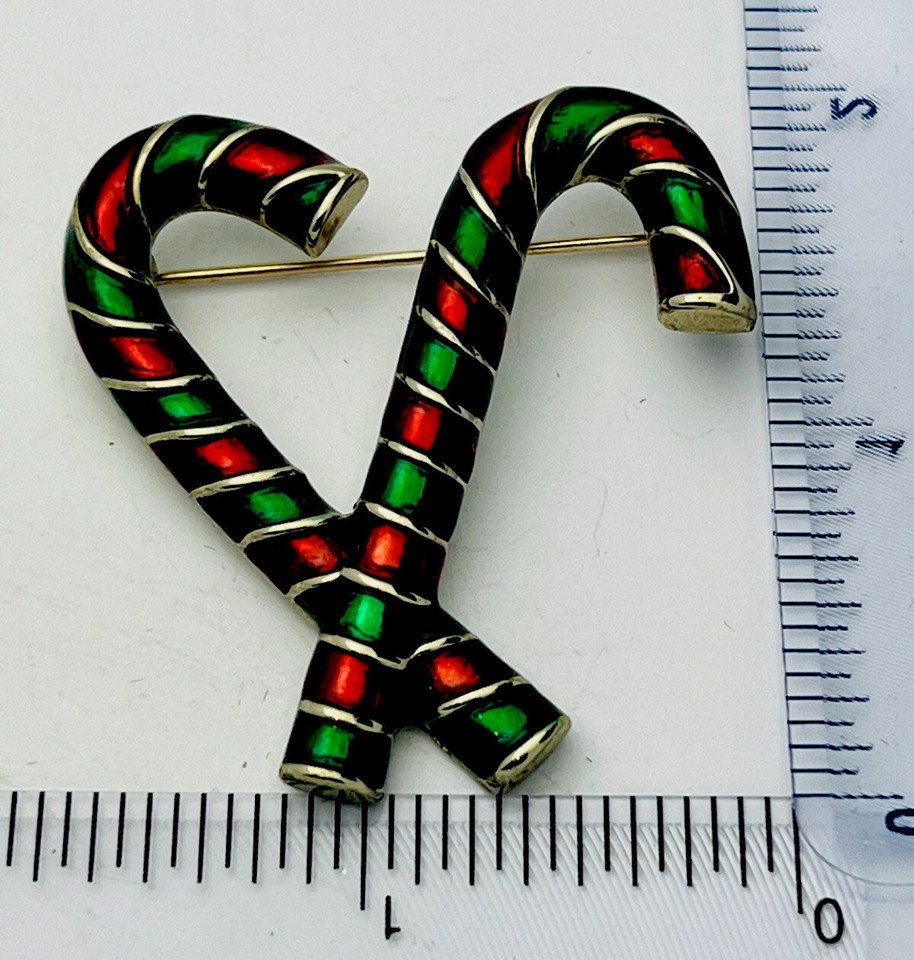 High Quality New Enamel Candy Cane Christmas Pin/Brooch | eBay