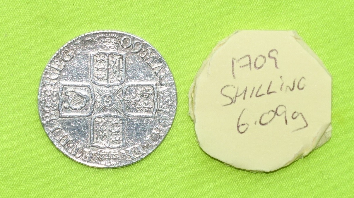 1709 Silver SHILLING Plain Coin ANNE (1702 - 1714) 6.09grams ESC1154 | eBay
