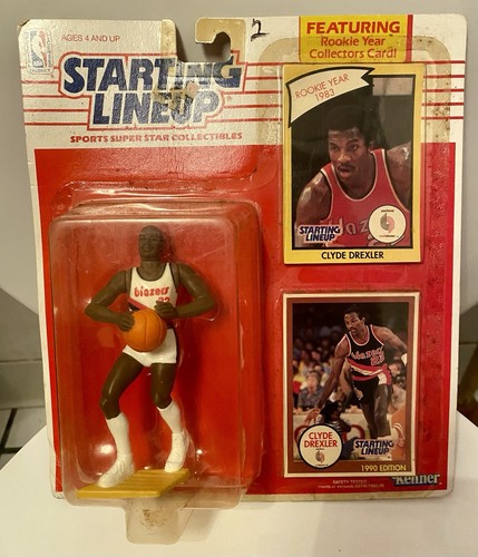 1990 Kenner Starting Lineup Clyde Drexler NBA BASKETBALL Portland ...