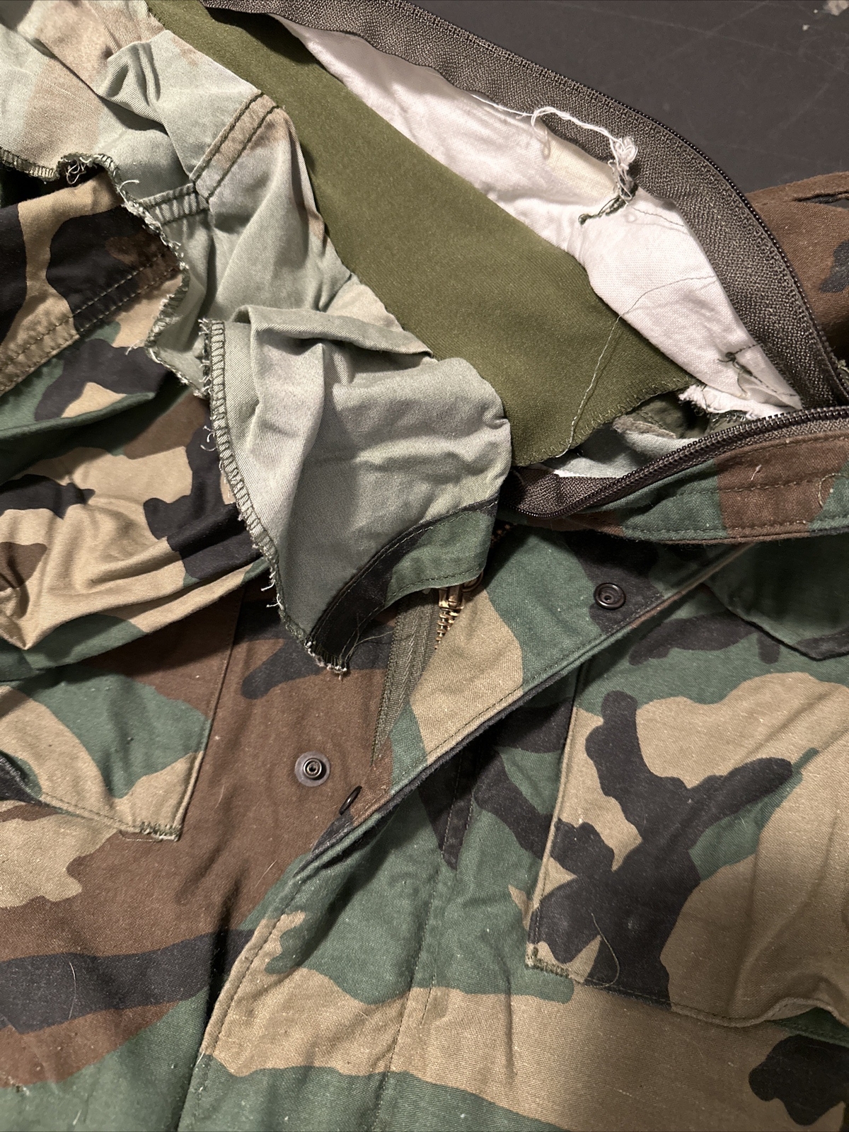 Vintage M65 Field Jacket Camo Alpha Industries Scovil… - Gem
