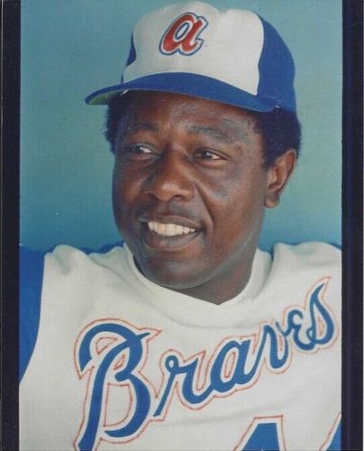 d2021 ATLANTA BRAVES - HANK AARON - Original Officially Licensed 4x5 ...
