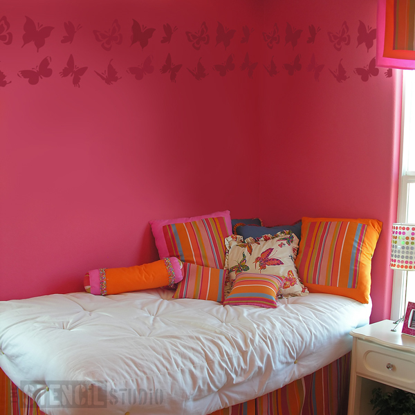 Butterfly Stencil Set - Reusable Wall Stencil - Various Sizes Available ...