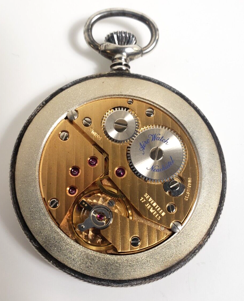 Vintage Aero Watch Neuchatel Sterling Swiss Made 17 Jewels Pocket Watch ...