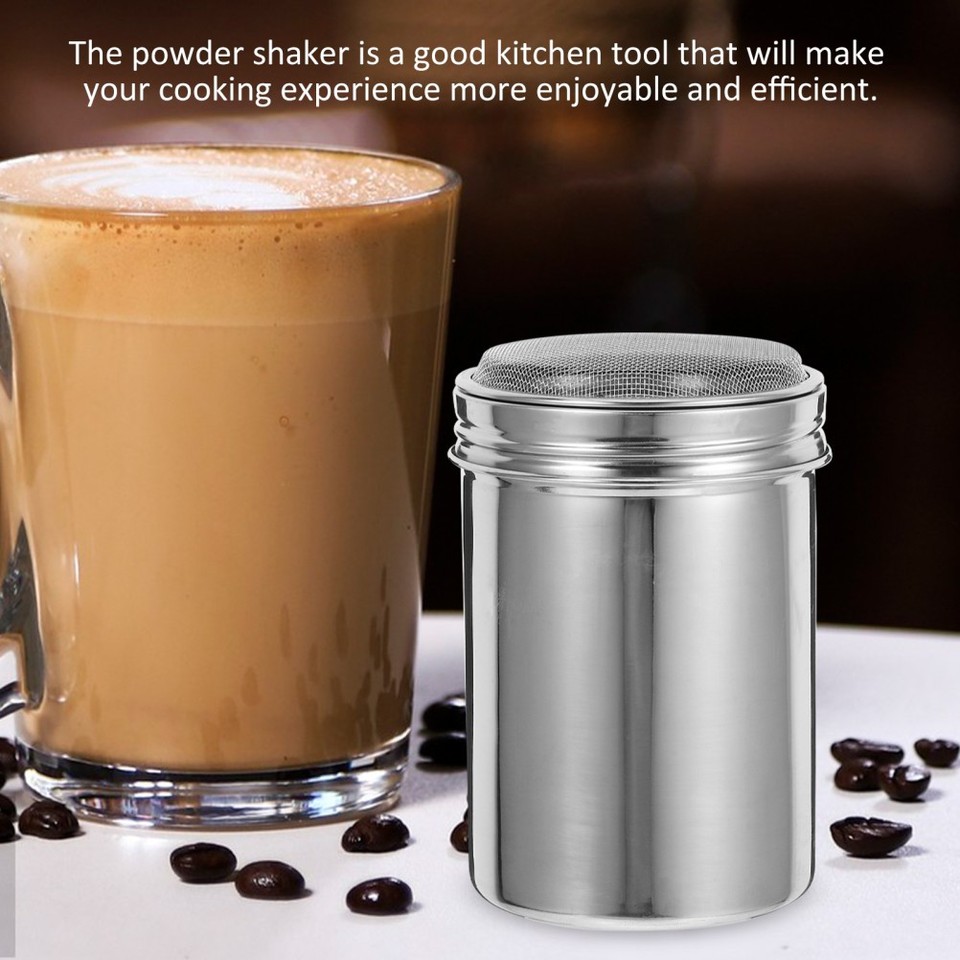 Versatile Sifter Dispenser Stainless Steel Spice Shaker Cocoa Flour ...