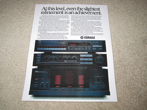 Yamaha Ad, M-85, C-85, T-85 Amp, Pre, Tuner Ad, 1986, 1 pg, Amplifier ...