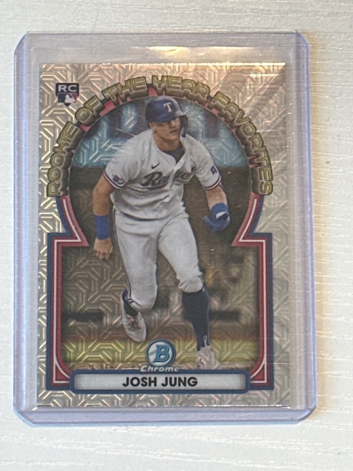 2023 Bowman Chrome Mega Josh Jung RC Rookie Of The Year Favorite Mojo ...