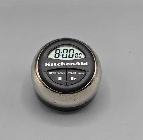 Kitchen Aid Digital Timer Black Chrome Cooking Rotating 9 Hours 59 ...