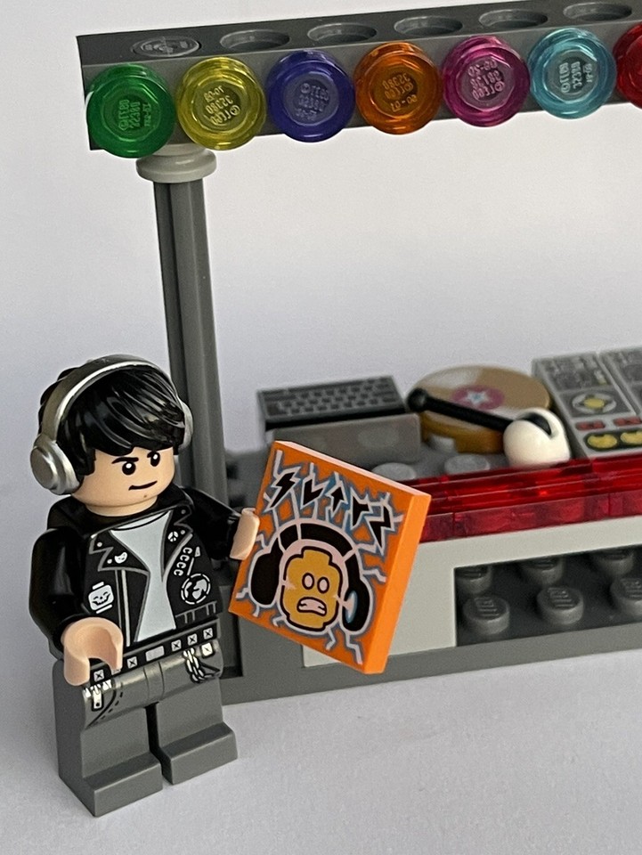 LEGO Dj w Turntables Lighting Bar Cake Topper Pop Star Custom Made Read ...