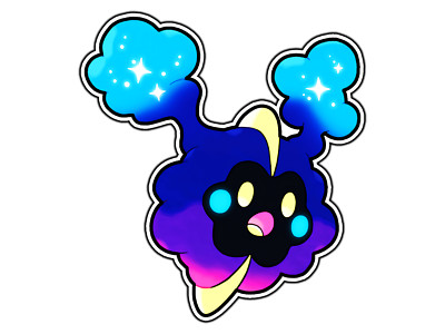Cosmog Waterproof Vinyl Sticker Decal Die-Cut | eBay