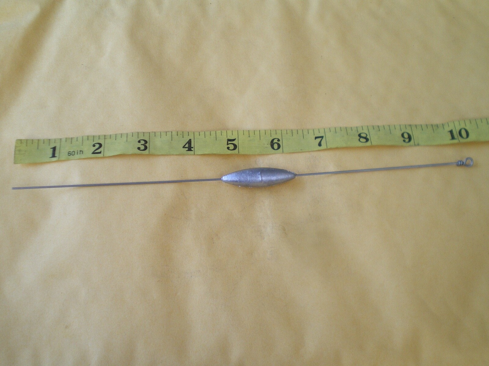 10 PCS. STRAIGHT DOWN BOTTOM BOUNCER SINKER 1 OZ. W/S. STEEL WIRE ...