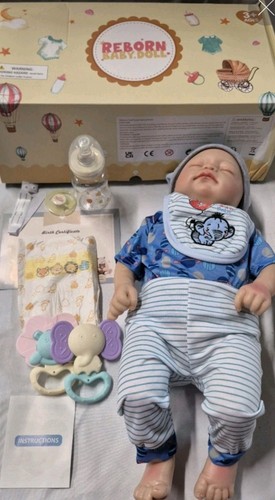 New in Box Reborn Baby Doll Silicone Baby Doll Comes with Accessories ...