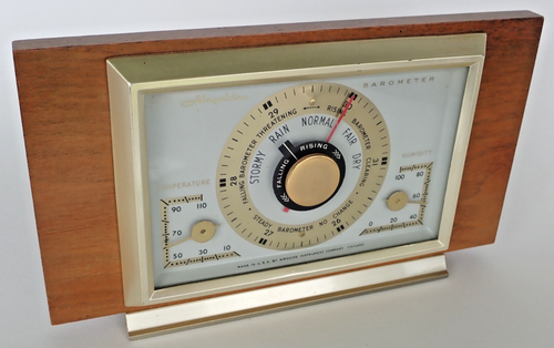 VTG Deco MCM Airguide Desktop Weather Station Barometer Temp Humidity ...