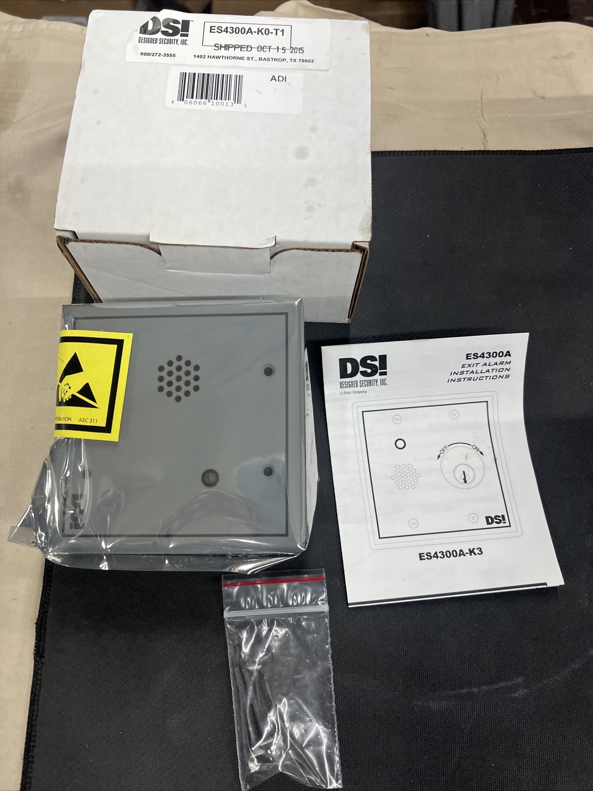 DSI Designed Security Inc ES4300A-K0-T1 Exit Alarm-No Key NO Tamper ...