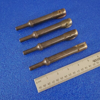 (4) NEW HI SHEAR STRAIGHT RIVET SETTING TOOLS 5-1/2" L (.401 SHANK ...