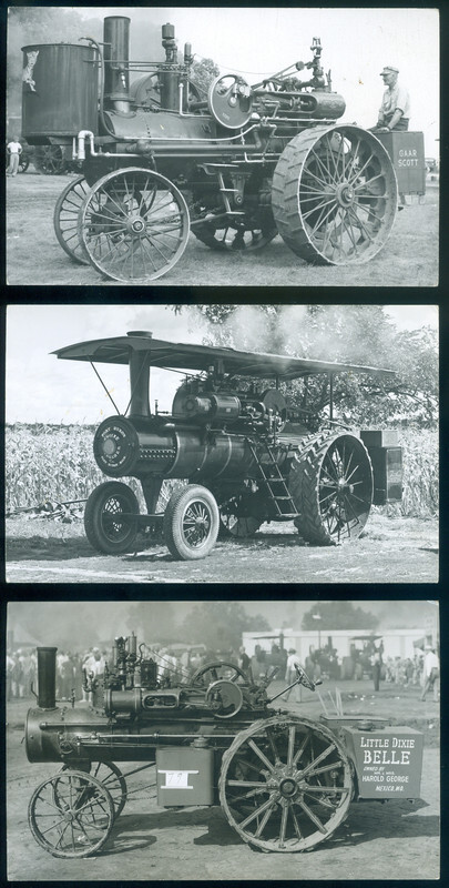 REAL PHOTO POSTCARDS - 6 FARM STEAM ENGINES | eBay
