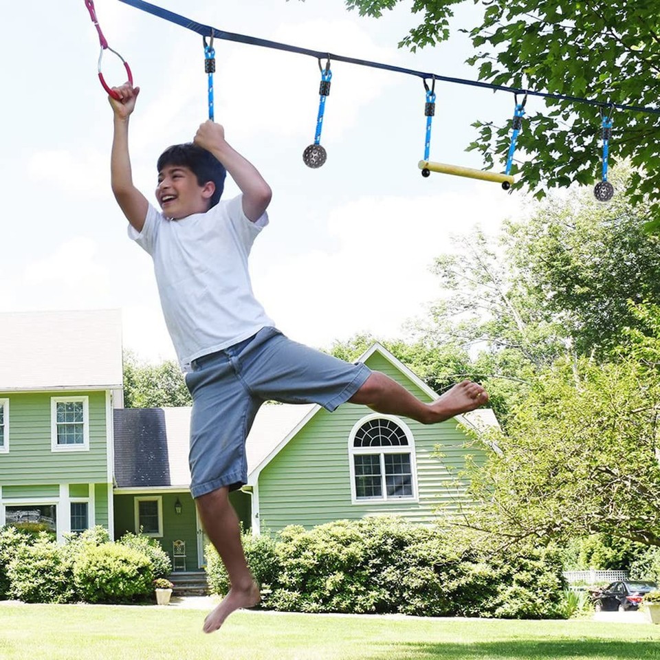 Playground Equipment, Ninja Obstacle Course for Kids 2pc, Hanging ...