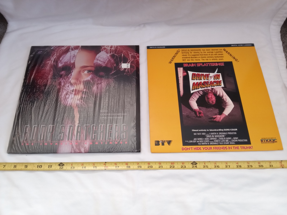 LOT OF 2 Laserdisc Rare Horror Slasher Gore Cult Classic LOT, DRIVE IN ...