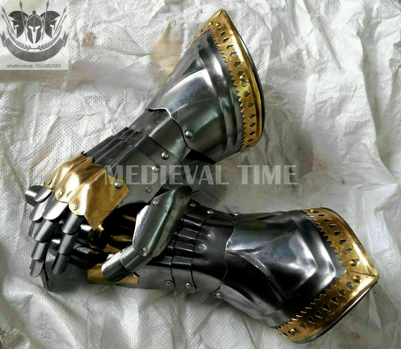 Medieval Knight Gauntlets Functional Armor Gloves Adult size | eBay ...